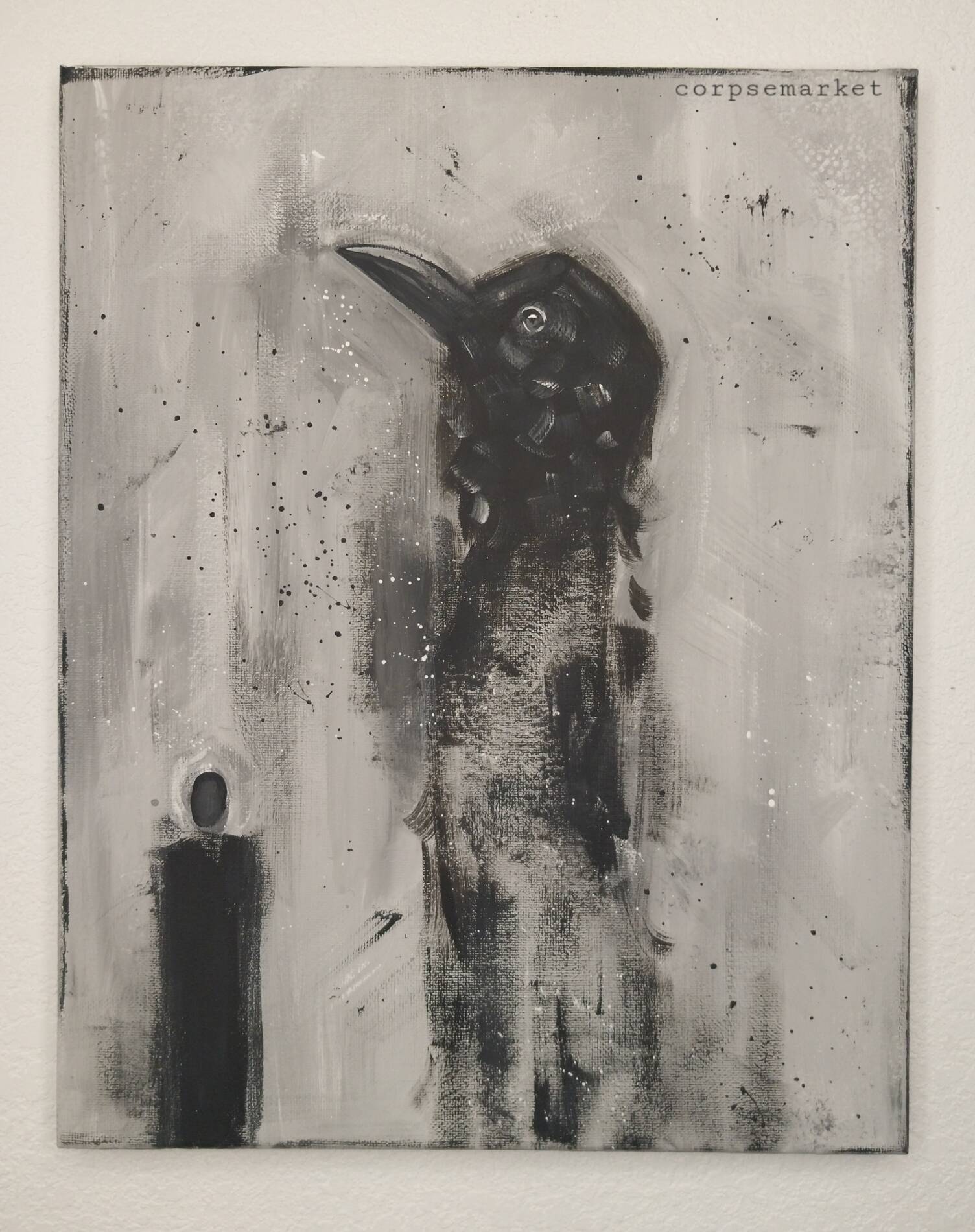 Corvus by Corpse Market, dark Paintings for sale, direct from the artist