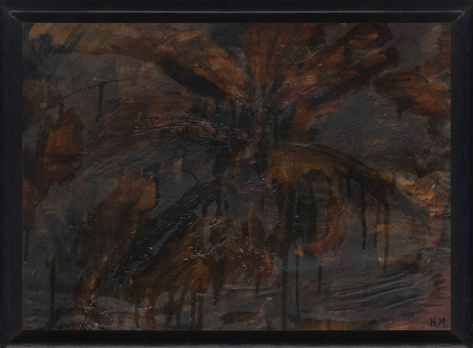 ALONE by Iro Bartzioka, dark Paintings for sale, direct from the artist